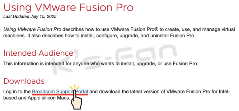 「VMware Fusion 13」をクリックします。