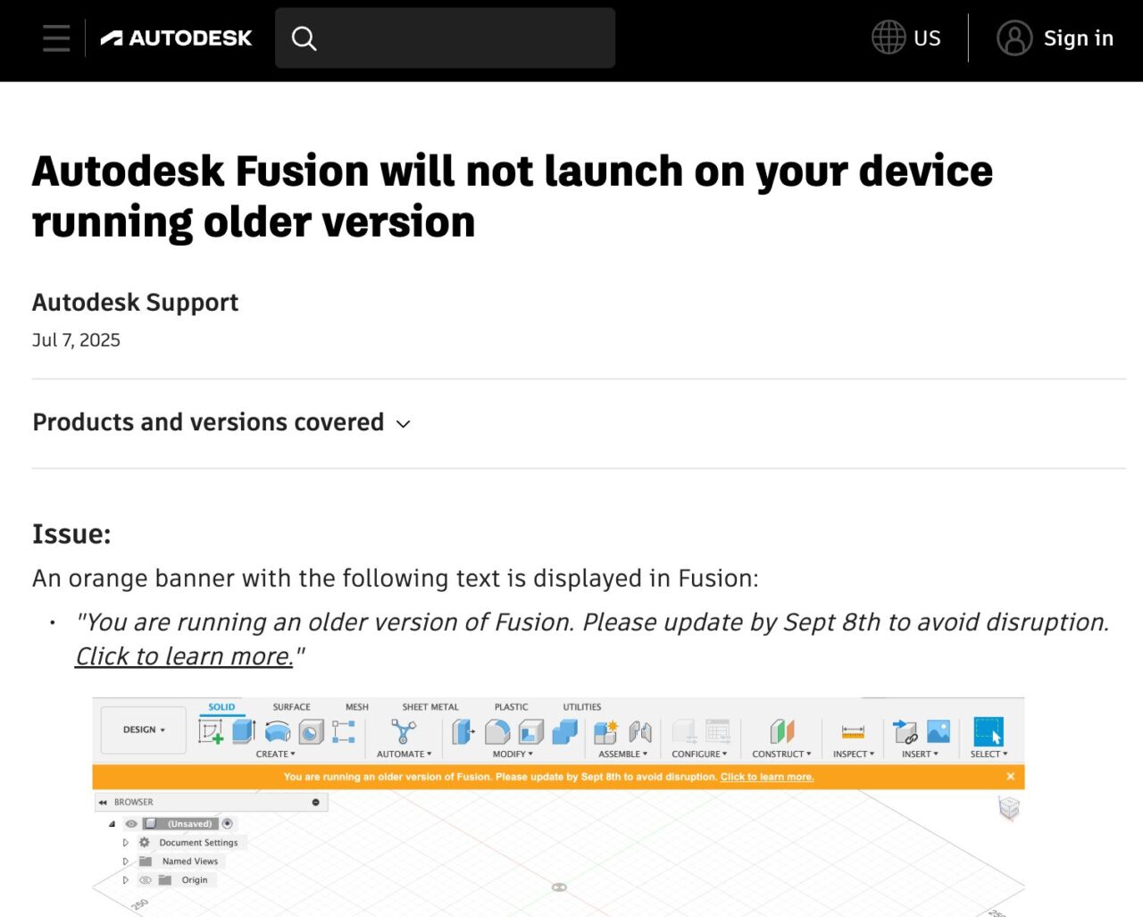 引用元： Autodesk support より