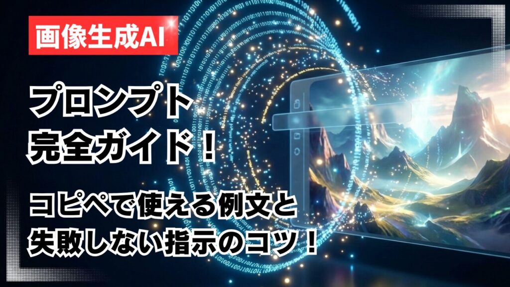 画像生成 AI プロンプト完全ガイド！コピペで使える例文と指示のコツを徹底解説！